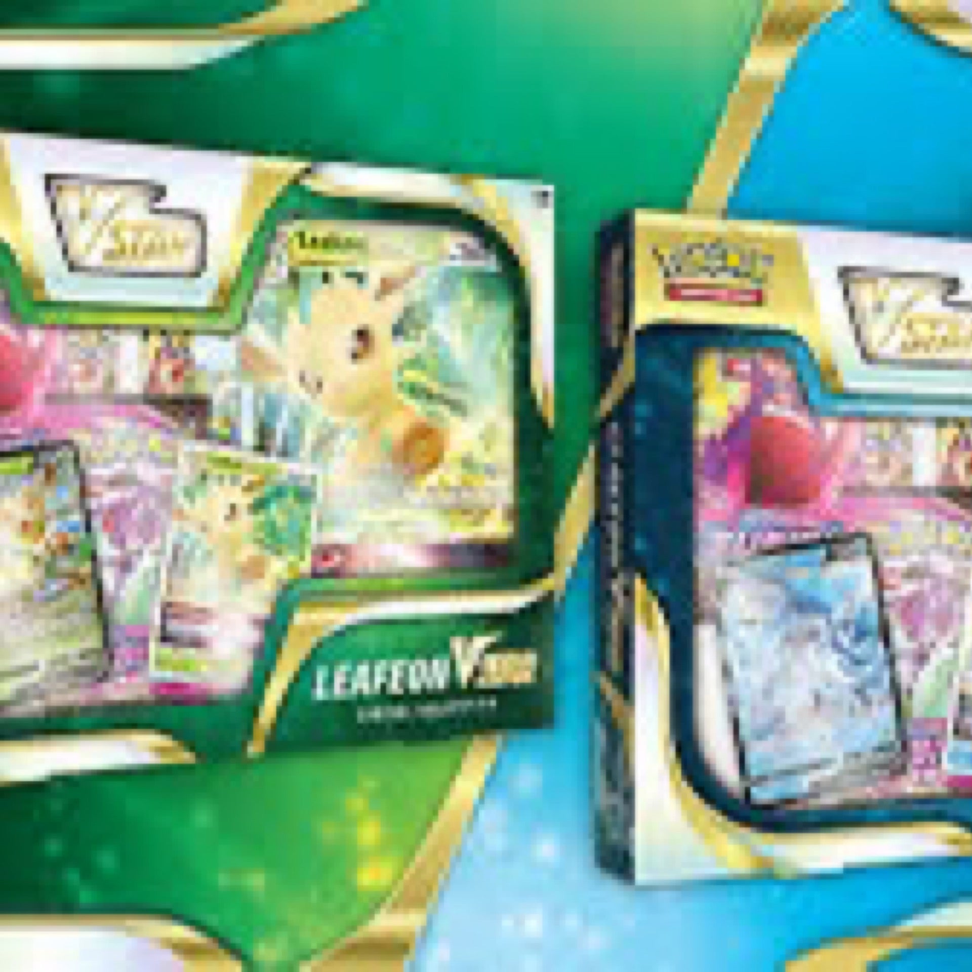 Pokemon Trading Card Games: Leafeon Glaceon VStar Special Collection ...